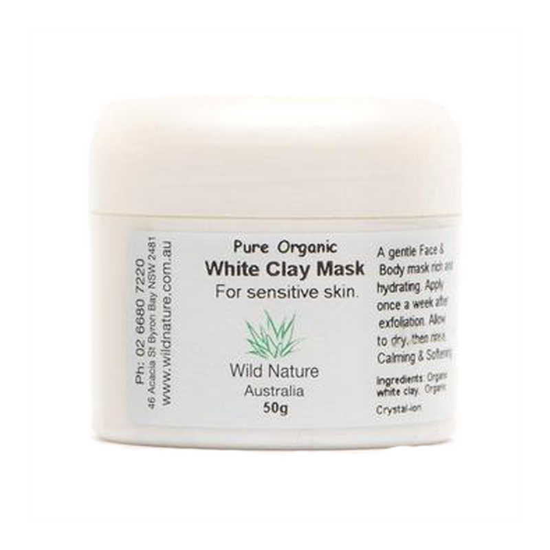 WHITE Organic Clay Mask - Wild Nature North America
